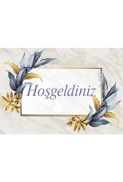 Tellgraf Hoşgeldiniz Yazılı Pano 30 x 42 cm