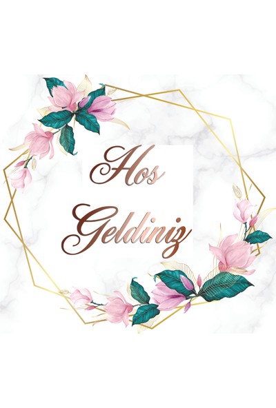 Tellgraf Hoşgeldiniz Yazılı Pano 30 x 30 cm