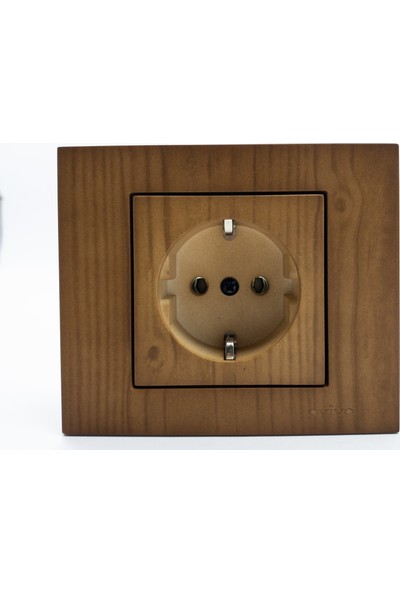 Ovivo Grano Woods Masif Topraklı Priz Çerçeveli Ovivo Grano Woods Masif Topraklı Priz Çerçeveli