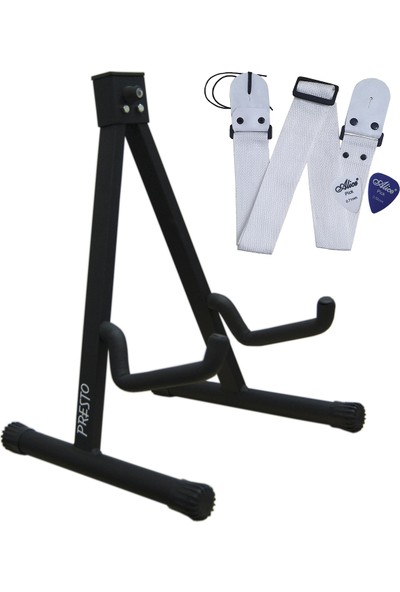 Presto PRS01 Elektro Gitar Sehpası Standı + Gitar Askısı ve Pena
