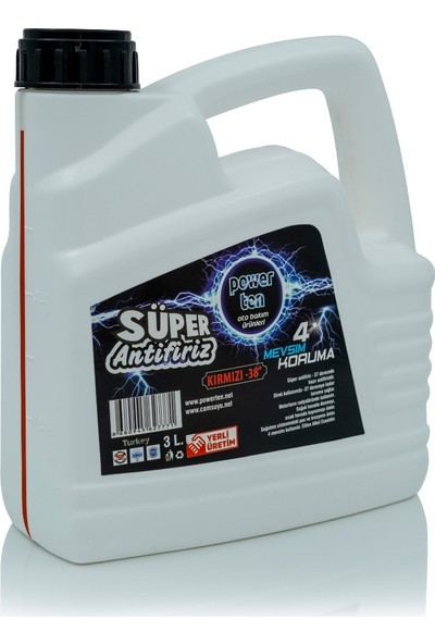Powerten Kırmızı Antifiriz 3 Lt Powerten Kırmızı Antifiriz 3 Lt