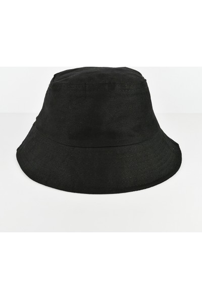 Siyah Bucket Şapka (Balıkçı Şapka)