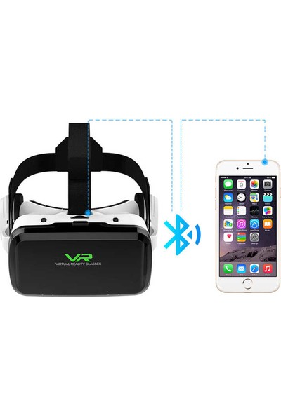 Vr Shinecon G04BS 3D Sanal Gerçeklik Gözlüğü 3.5-6.0 Inç Android ve Ios Cep Telefonları Için Uyumlu Beyaz Vr Shinecon G04BS 3D Sanal Gerçeklik Gözlüğü 3.5-6.0 Inç Android ve Ios Cep Telefonları Için Uyumlu Beyaz