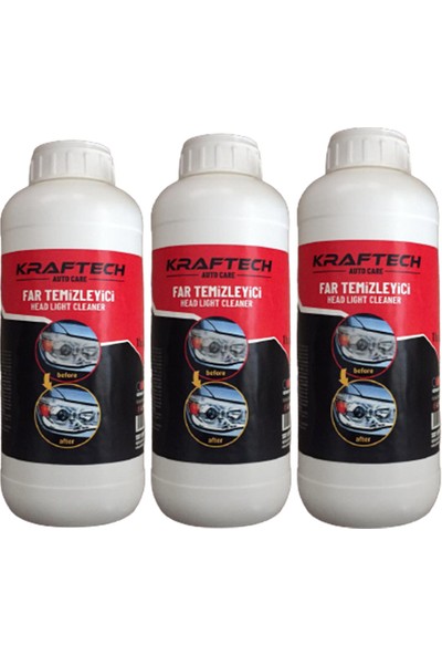Kraftech Yeni Nesil Buharlı Araba Far Temizleme Sıvısı