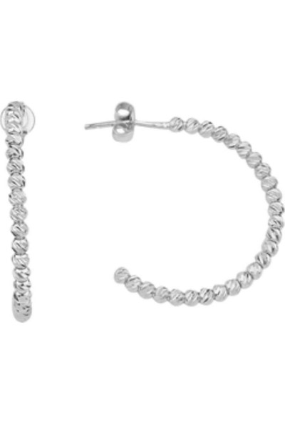 Lanoche Gümüş Yarım Halka Küpe