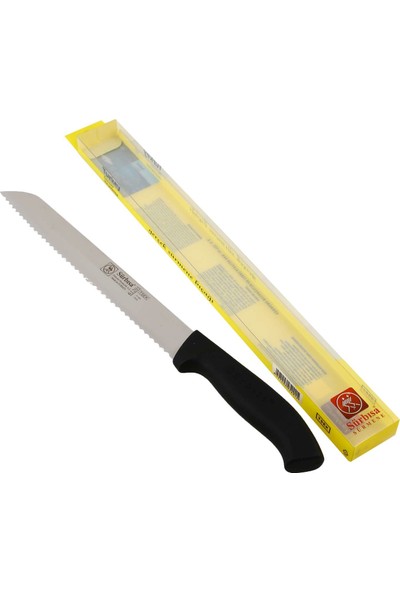 Sürbisa 61201 Tırtıklı Ekmek Bıçağı Lazerli Bileme 25 cm.