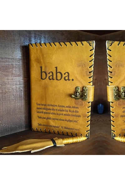 Hediyesec Babaya Hediye Deri Defter