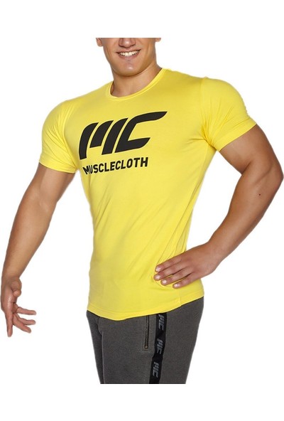 Musclecloth Basic T-Shirt Sarı Musclecloth Basic T-Shirt Sarı