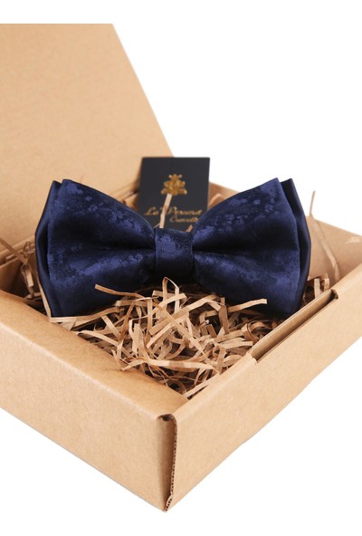 Kravatkolik Lacivert Kendinden Desen Papyon P1444