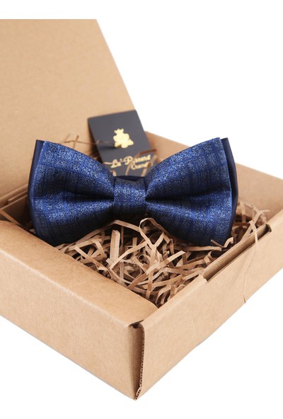 Kravatkolik Lacivert Ekose Desen Papyon P1482 Kravatkolik Lacivert Ekose Desen Papyon P1482