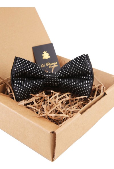 Kravatkolik Siyah Nokta Desen Papyon P1431