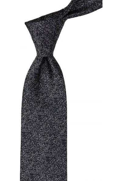 Kravatkolik Siyah Kum Desen Mendilli Klasik Kravat KK10447