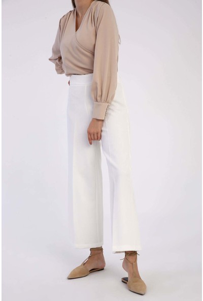 ALLDAY Ütü Izli Bol Paça Pantolon ALLDAY Ütü Izli Bol Paça Pantolon