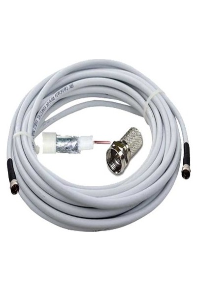 Herz Anten Kablosu Rgu6 Çanak Anten Kablosu - 1m Herz Anten Kablosu Rgu6 Çanak Anten Kablosu - 1m