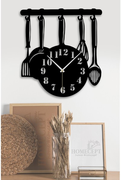 Special Hediye Mutfak Tava ve Kepçeler 38X35CM Dekoratif Duvar Saati Special Hediye Mutfak Tava ve Kepçeler 38X35CM Dekoratif Duvar Saati