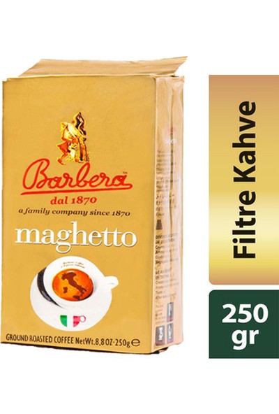 Caffe Barbera Maghetto Filtre Kahve 250 gr Caffe Barbera Maghetto Filtre Kahve 250 gr