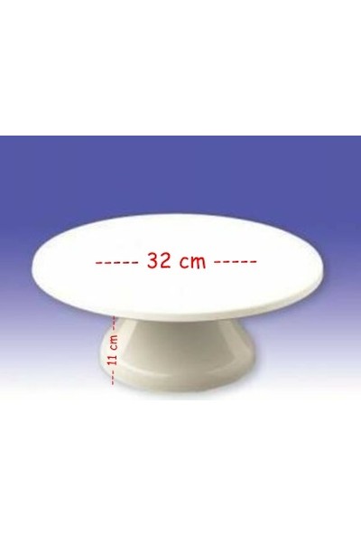 Pastafarms Döner Plastik Sıvama Standı Beyaz 32 cm Pastafarms Döner Plastik Sıvama Standı Beyaz 32 cm