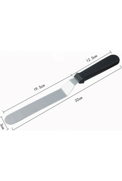 Pastafarms Paslanmaz Eğik Sıvama Paleti 20 cm Spatula Pastafarms Paslanmaz Eğik Sıvama Paleti 20 cm Spatula