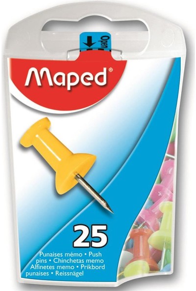 Maped 345011 Renkli Harita Çivisi