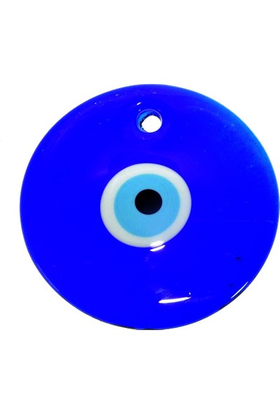 Hd Marketim Nazar Boncuğu 1 Adet 15 cm Delikli Cam Nazarlık Ağaç Süsleme Dekoratif Nazar Büyük Boy