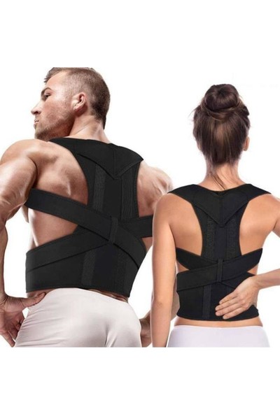 Ankaflex Çift Balenli Bel ve Sırt Korsesi Dik Durus Spor Bel Sırt Omuz Kambur Önleyici Korse