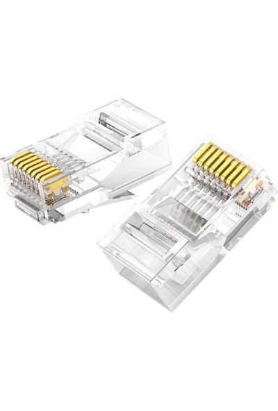 Ugreen Cat6 RJ45 Jack Konnektör 10 Adet Ugreen Cat6 RJ45 Jack Konnektör 10 Adet
