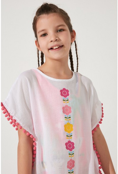 Penti Beyaz Kız Çocuk Daisy Kaftan