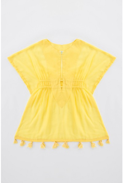 Penti Sarı Kız Çocuk Basic Kaftan