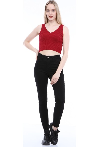 Lalinya Yüksek Bel Siyah Skinny Pantolon