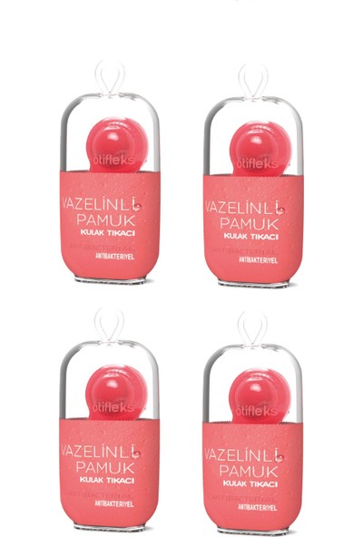 Otifleks 4'lü X4 Adet Hijyenik Kutu Vazelinli Pamuk Kulak Tıkacı Otifleks 4'lü X4 Adet Hijyenik Kutu Vazelinli Pamuk Kulak Tıkacı