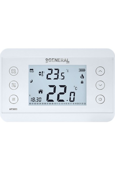 General HT300S Kablolu Haftalık Programlı Oda Termostatı General HT300S Kablolu Haftalık Programlı Oda Termostatı