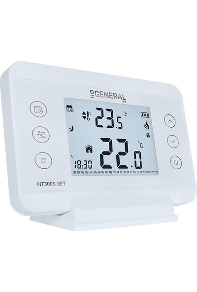 General HT300S SET Kablosuz Haftalık Programlı Oda Termostatı General HT300S SET Kablosuz Haftalık Programlı Oda Termostatı