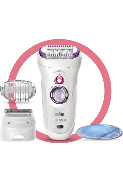 Braun Silk-épil 9 9710 SensoSmart Kablosuz Islak & Kuru 4 Ek Parçalı 2'si 1 Arada Epilatör Braun Silk-épil 9 9710 SensoSmart Kablosuz Islak & Kuru 4 Ek Parçalı 2'si 1 Arada Epilatör