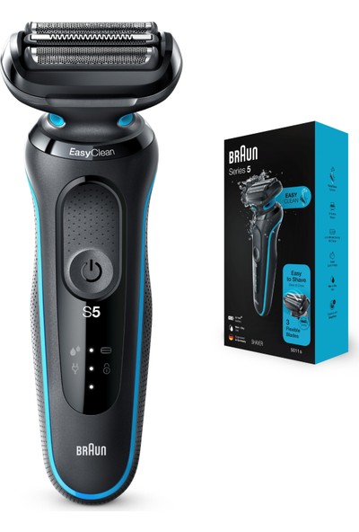Braun Seri 5 M1000s Kablosuz Tıraş Makinası - EasyClean - EasyClick Islak & Kuru Braun Seri 5 M1000s Kablosuz Tıraş Makinası - EasyClean - EasyClick Islak & Kuru