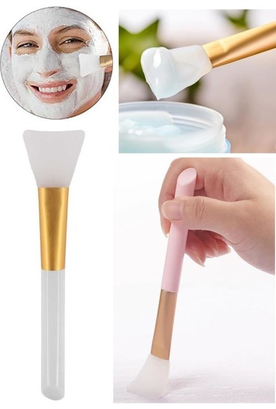 Mujgan Beyaz Silikon Maske Sürme Fırçası Mujgan Beyaz Silikon Maske Sürme Fırçası