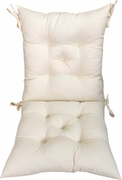 By Kutlay Home Collection Arkalıklı Sandalye Minderi, Duck Kumaş, Krem Renk, Slikon, Ortası 10 Yuvarlak Dikişli, Oturma Kısmı; 40*40 Cm. ve Yaslanma Kısmı; 40*45 Cm' Dir By Kutlay Home Collection Arkalıklı Sandalye Minderi, Duck Kumaş, Krem Renk, Slikon, Ortası 10 Yuvarlak Dikişli, Oturma Kısmı; 40*40 Cm. ve Yaslanma Kısmı; 40*45 Cm' Dir