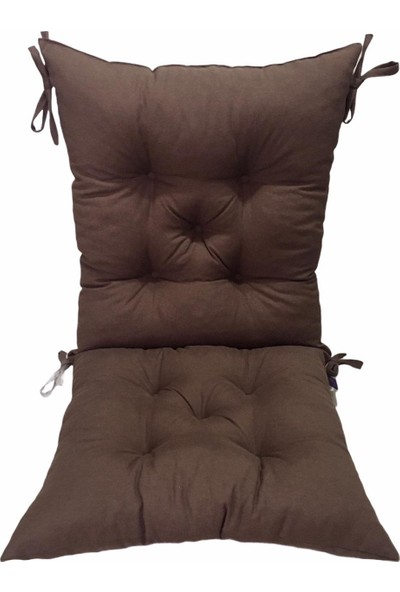 By Kutlay Home Collection Arkalıklı Sandalye Minderi, Duck Kumaş, Koyu Kave Renk, Slikon, Ortası 10 Yuvarlak Dikişli, Oturma Kısmı; 40*45 Cm. ve Yaslanma Kısmı; 45*45 Cm'' Dir By Kutlay Home Collection Arkalıklı Sandalye Minderi, Duck Kumaş, Koyu Kave Renk, Slikon, Ortası 10 Yuvarlak Dikişli, Oturma Kısmı; 40*45 Cm. ve Yaslanma Kısmı; 45*45 Cm'' Dir