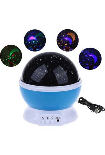 Halfart Yıldız Yansıtmalı Gece Lambası Projeksiyon Çocuk Odası Lamba