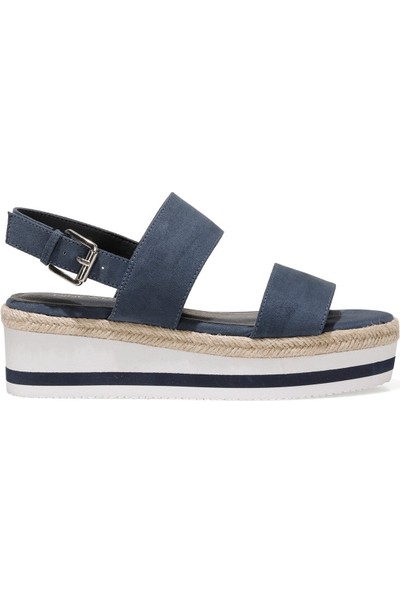 Nine West Izzına 1fx Lacivert Kadın Kalın Tabanlı Sandalet