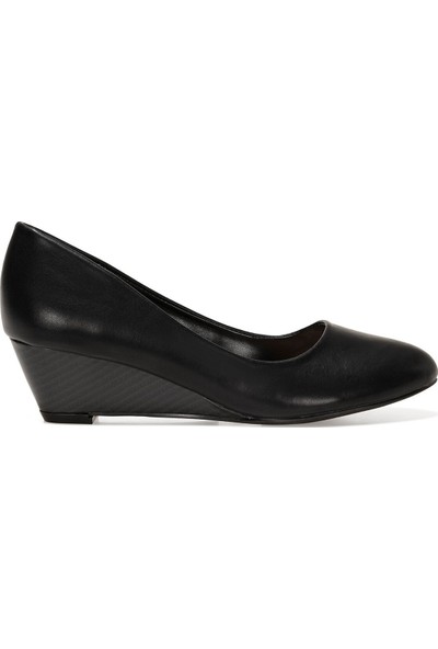 Nine West Lıcla2 1fx Siyah Kadın Dolgu Topuklu Ayakkabı