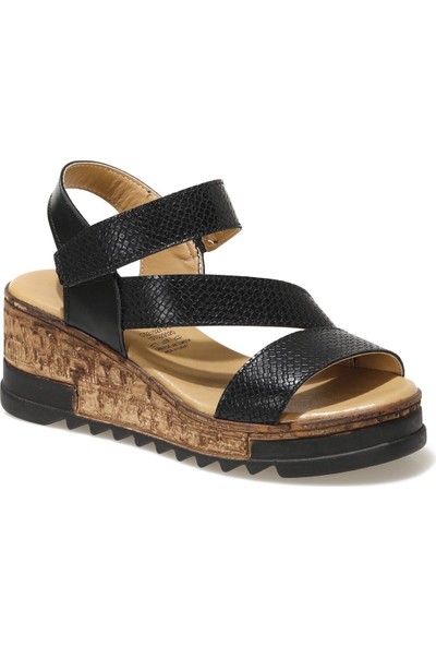Art Bella CS21027 1fx Siyah Kadın Dolgu Topuklu Sandalet