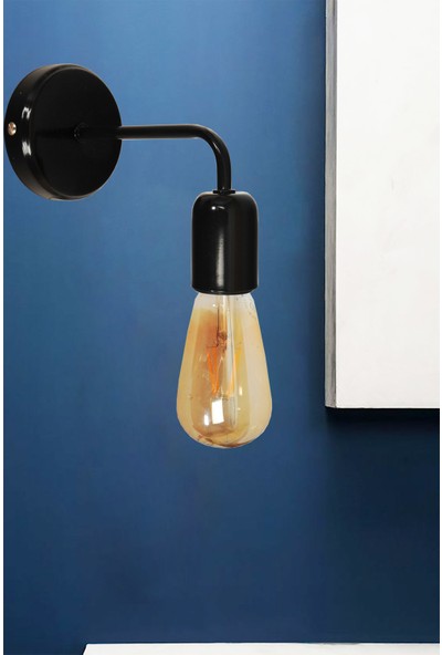 Roy Aydınlatma 0053095 Aplik Siyah Laleli