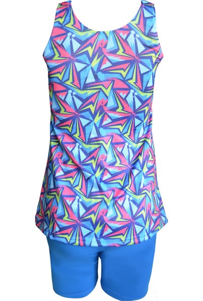 Beria Kadın Desenli Taytlı Tankini