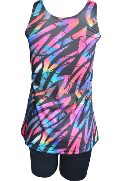 Beria Kadın Desenli Taytlı Tankini Beria Kadın Desenli Taytlı Tankini