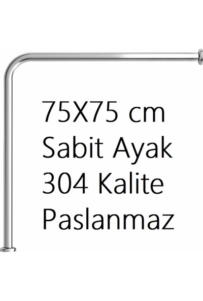 Cekinox Cekinox Duxx Engelli Tutunma Barı L Tip Klozet Yanı 75X75 Sabit Cekinox Cekinox Duxx Engelli Tutunma Barı L Tip Klozet Yanı 75X75 Sabit