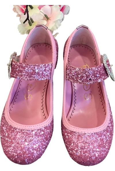 Sparkle Topuklu Ayakkabı Pembe