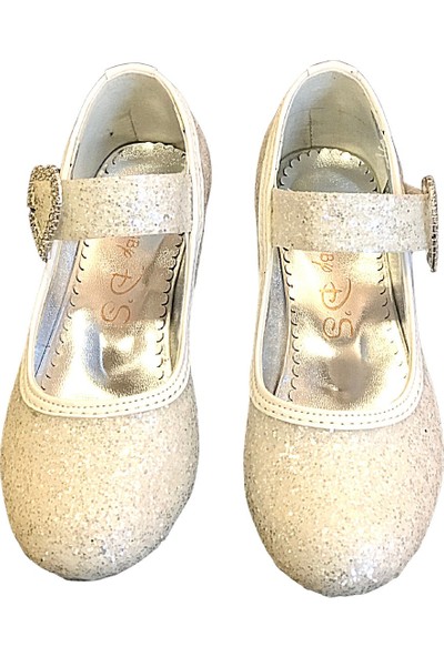 Sparkle Topuklu Ayakkabı Beyaz