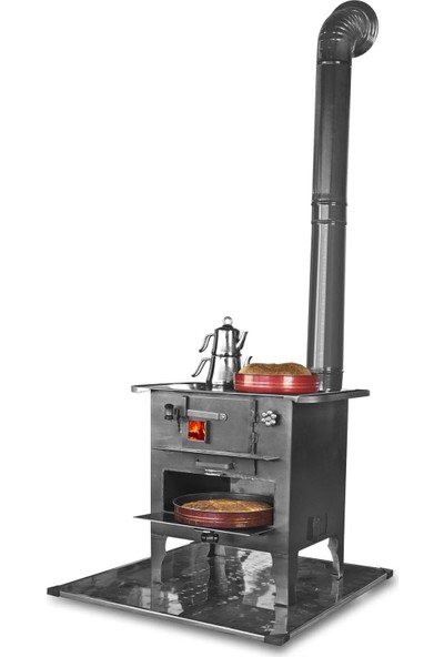 Zenginal Izgaralı Döküm Lüks Kuzine Soba