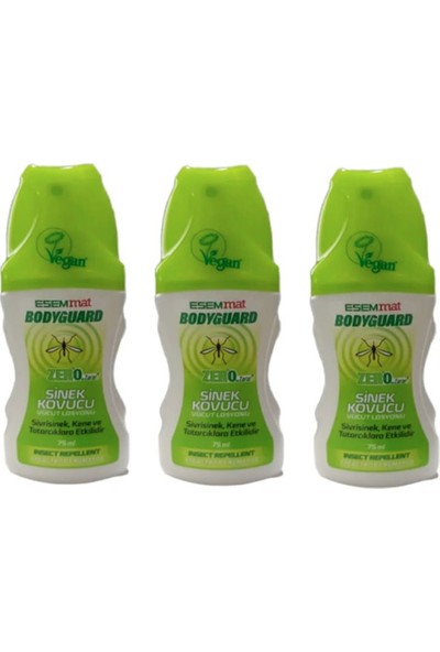 Esemmat EsemmatSinek Kovucu Bodyguard Zero Sinek Kovucu Losyon 75 ml X3 Adet