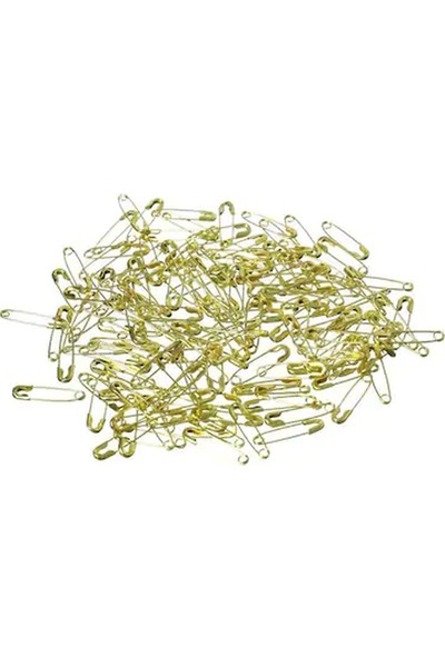 Hagiki Sarı Çengelli Iğne Küçük Boy Çatal Iğne 50 Adetli